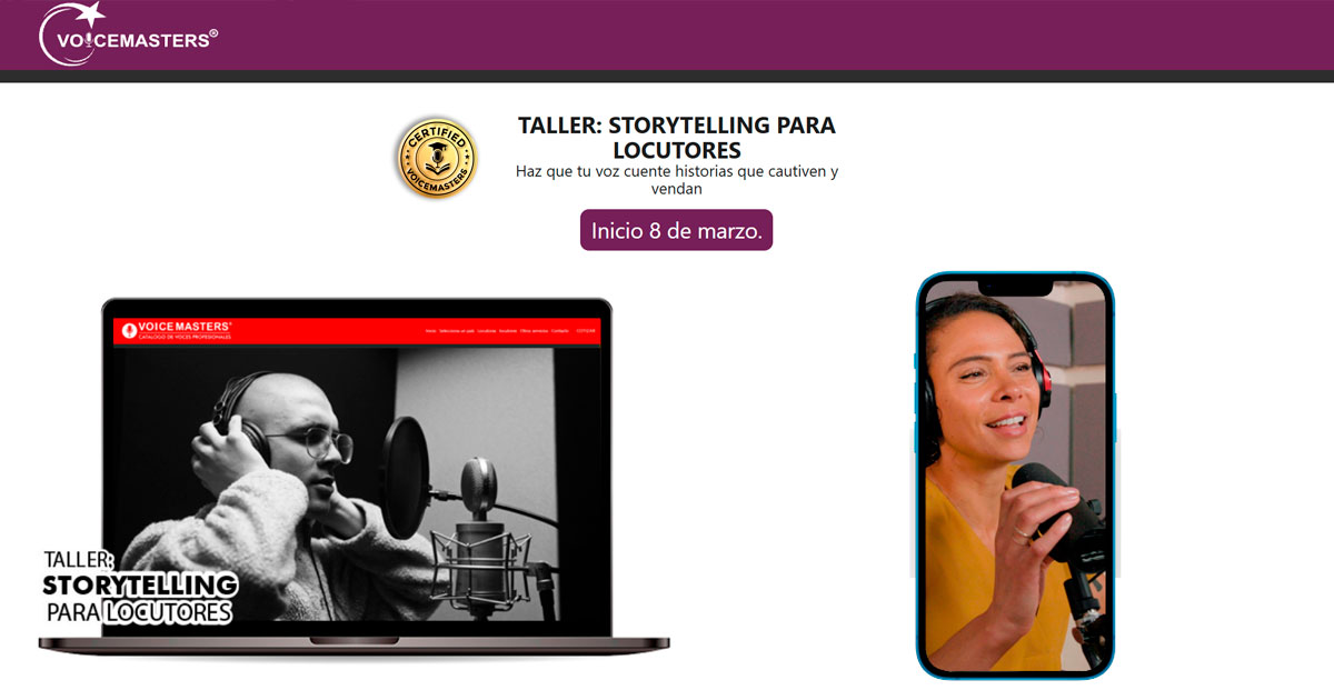 TALLER: STORYTELLING PARA LOCUTORES